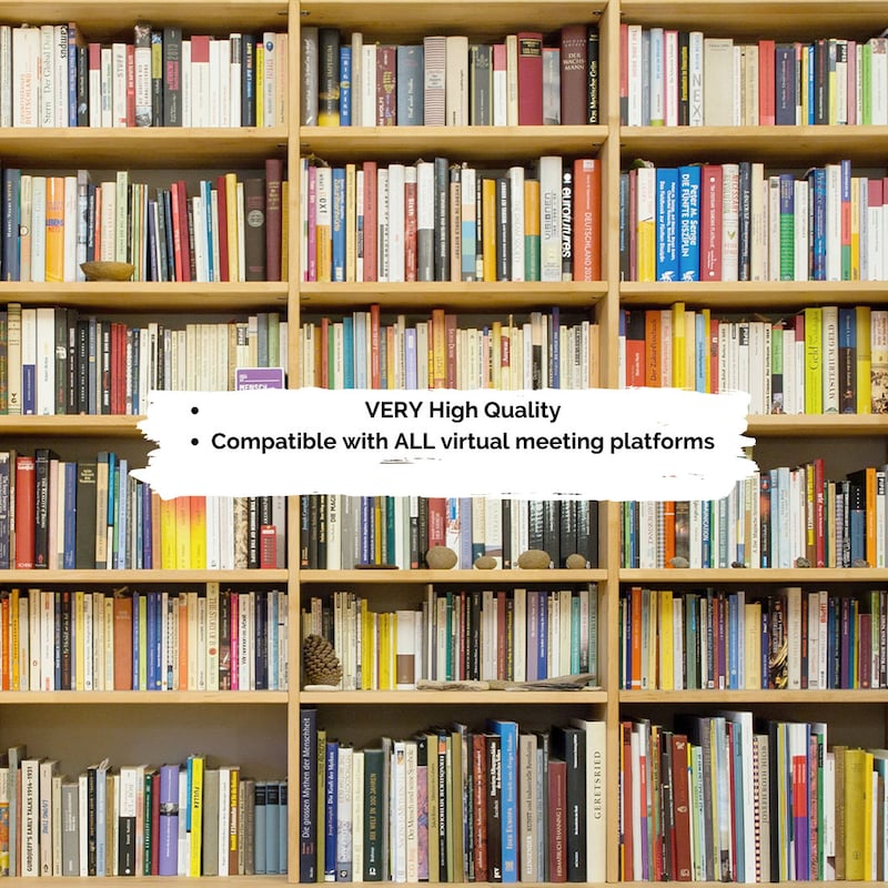 Library Zoom Background - Etsy