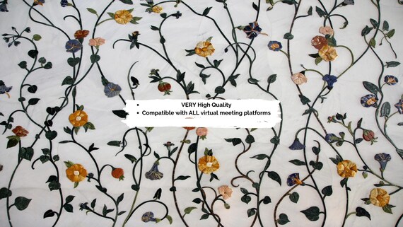 Zoom Backgrounds Flowers Beautiful Flower Zoom Background - Etsy Canada