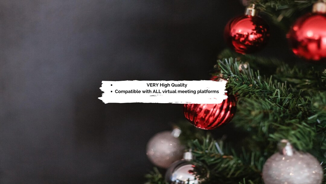 Christmas Zoom Video Chat Background - Etsy