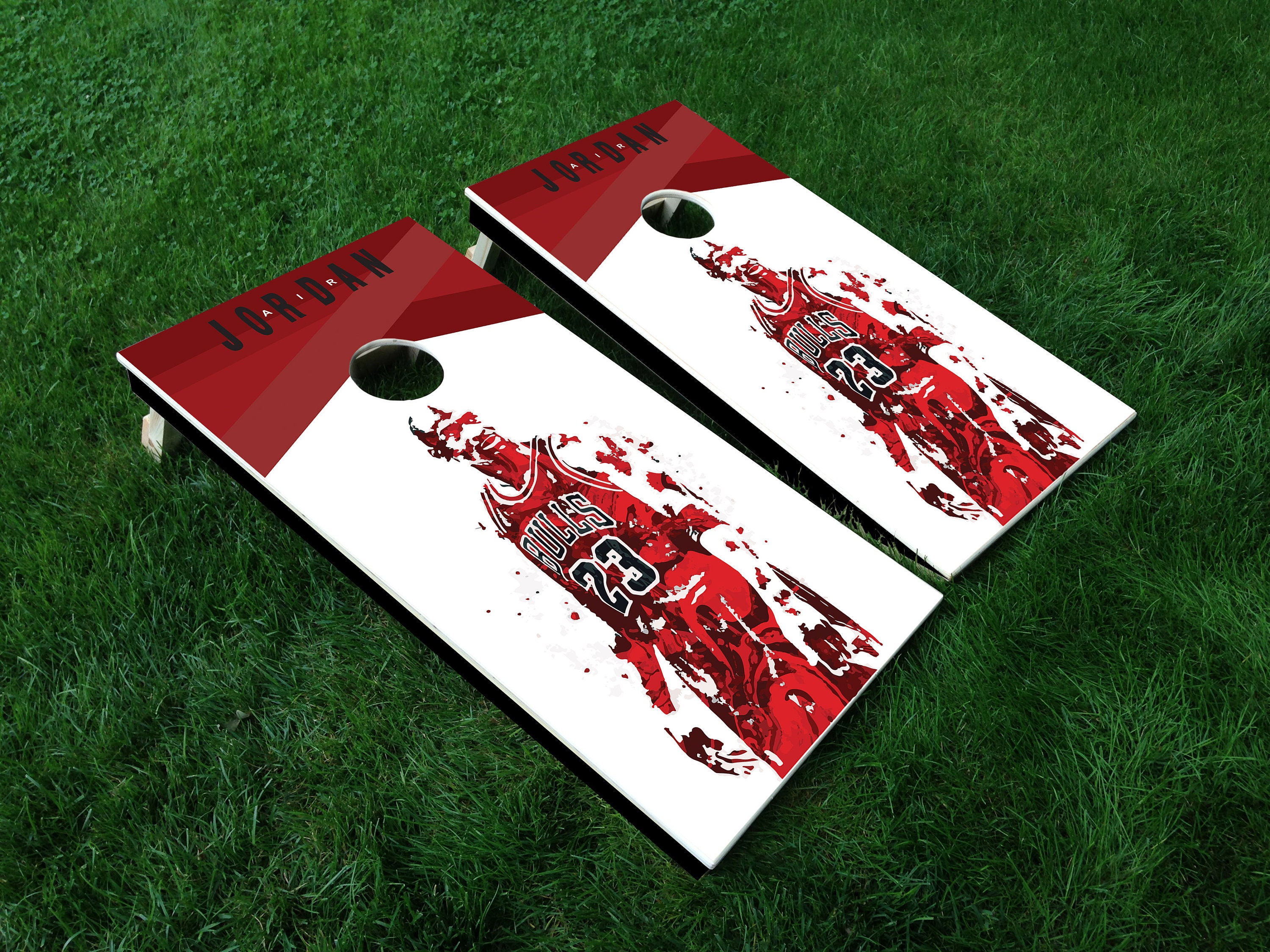 Cornhole Decal Cornhole Wrap MJ Jordan Air - Set of 2 Vinyl Decals, 24 ...