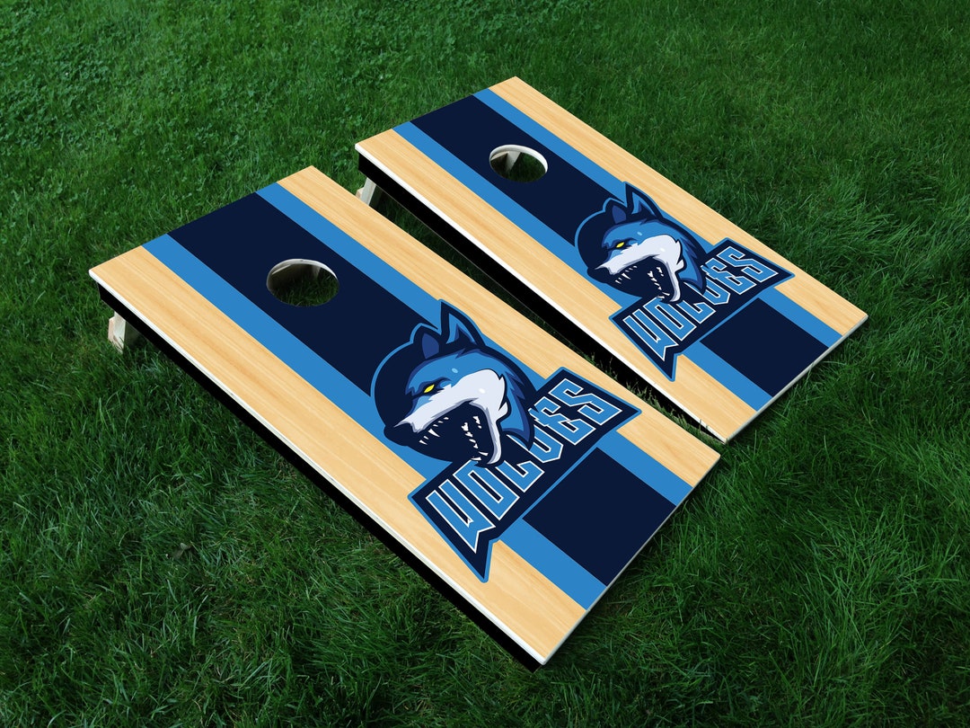 COLLEGE TEAM/MASCOT of Your Choice Cornhole Decal Cornhole Wrap-set of ...