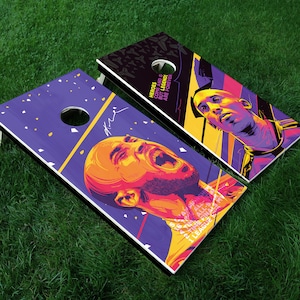 Cornhole Decal Cornhole Wrap Kobe Mamba - Set of 2 Vinyl Decals, 24" X ...