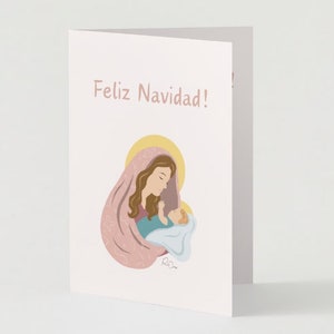 Illustrated Nativity Christmas Cards Spanish - Rocío Ortiz Designs ...