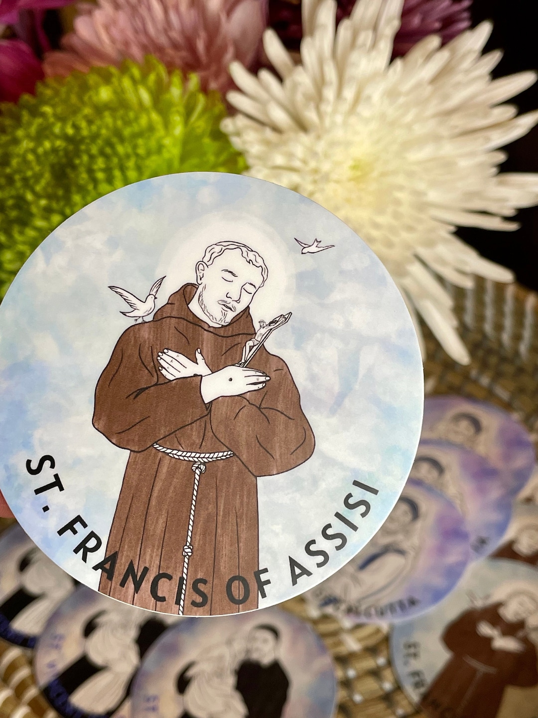 St. Francis of Assisi Waterproof Sticker | San Francisco De Asís ...