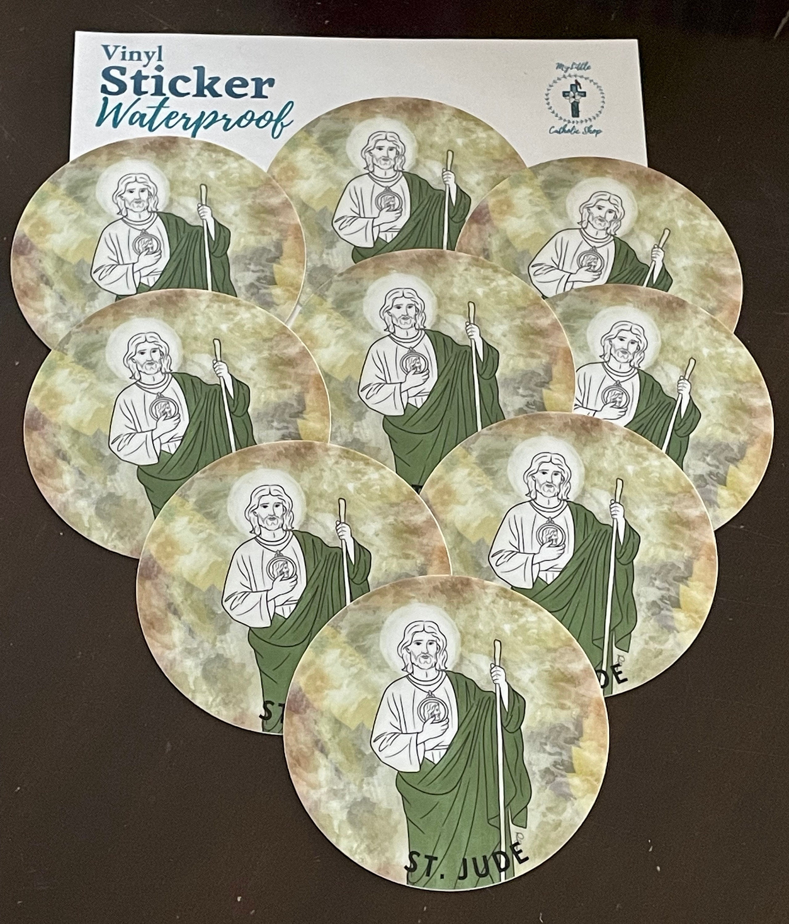 St. Jude Thaddeus Waterproof Sticker | San Judas Tadeo Calcomanía ...