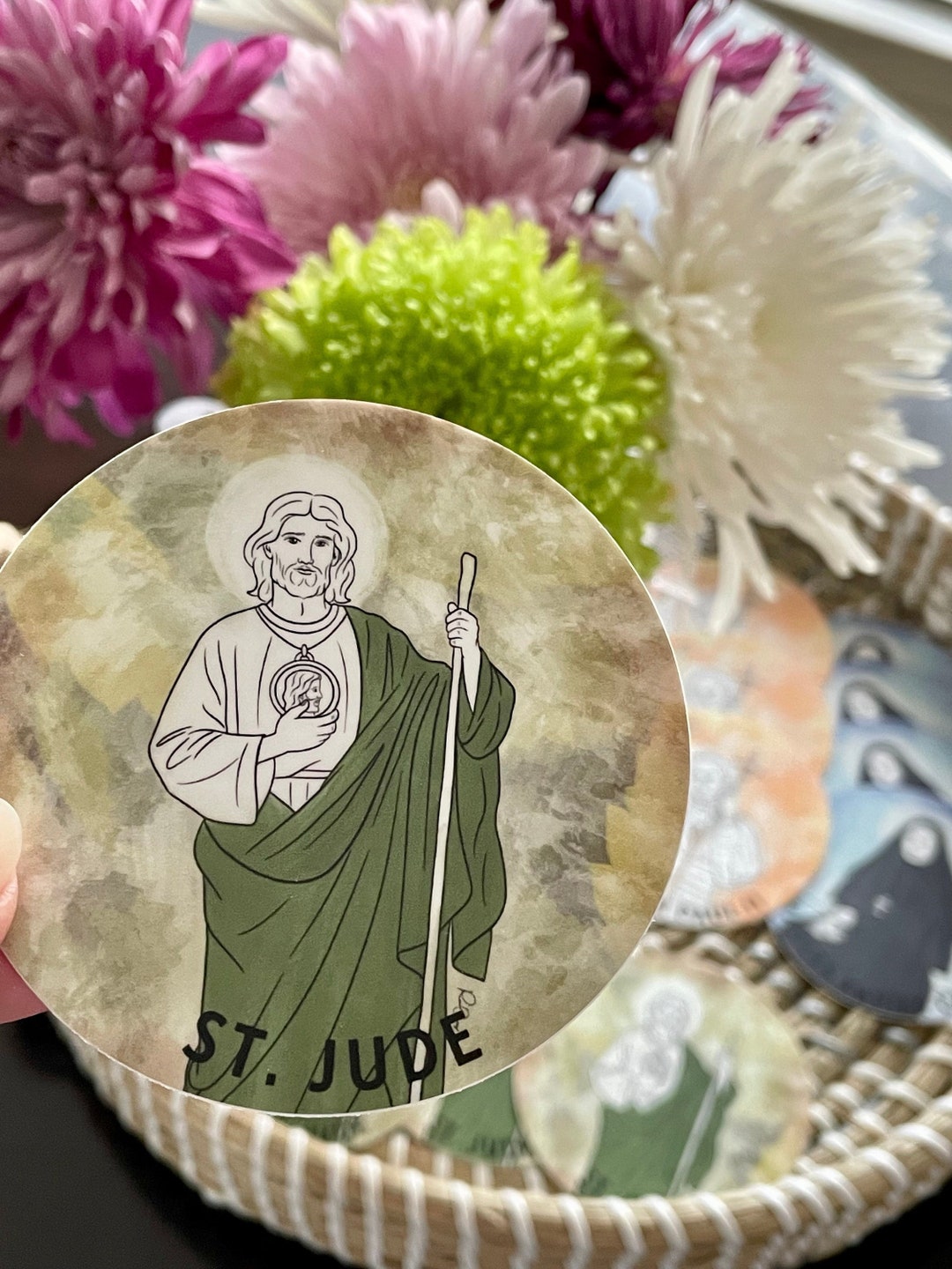 St. Jude Thaddeus Waterproof Sticker | San Judas Tadeo Calcomanía ...