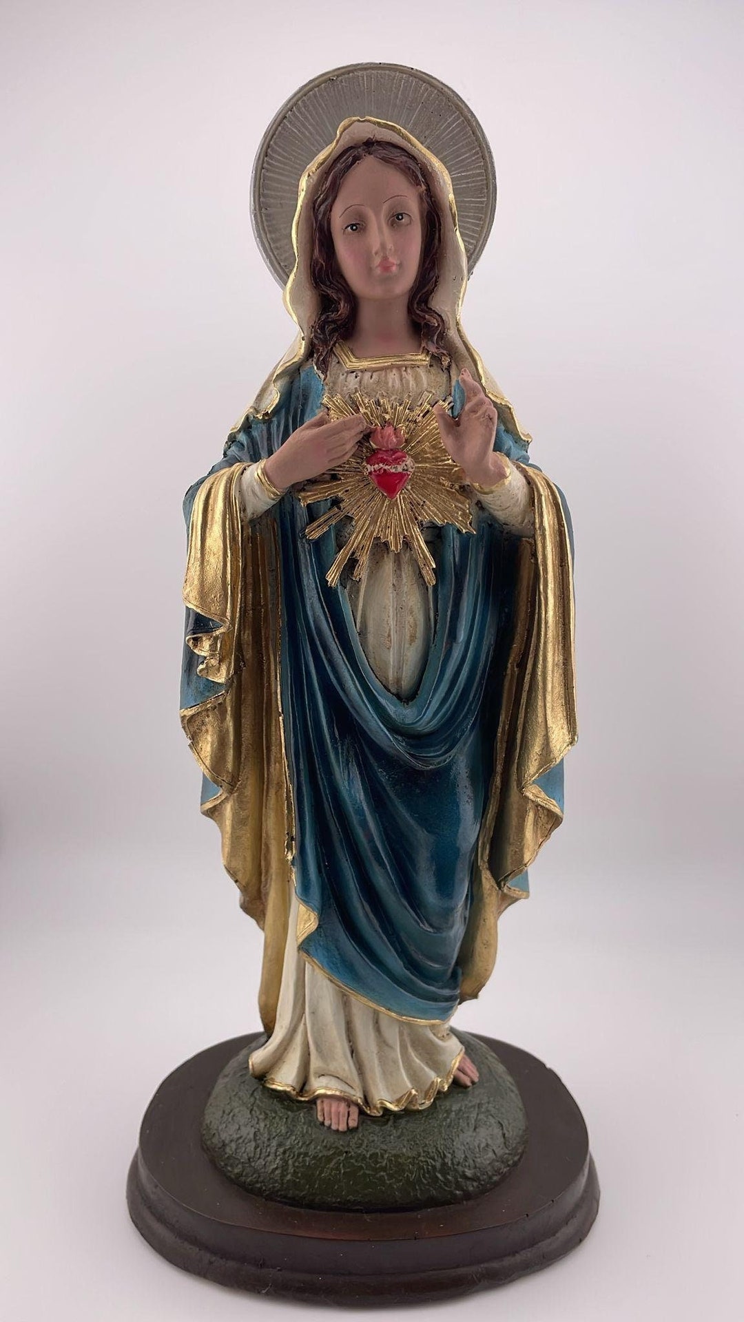 11" the Immaculate Heart of Mary Statue | Inmaculado Corazón De María ...