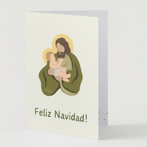 Illustrated Nativity Christmas Cards Spanish - Rocío Ortiz Designs ...