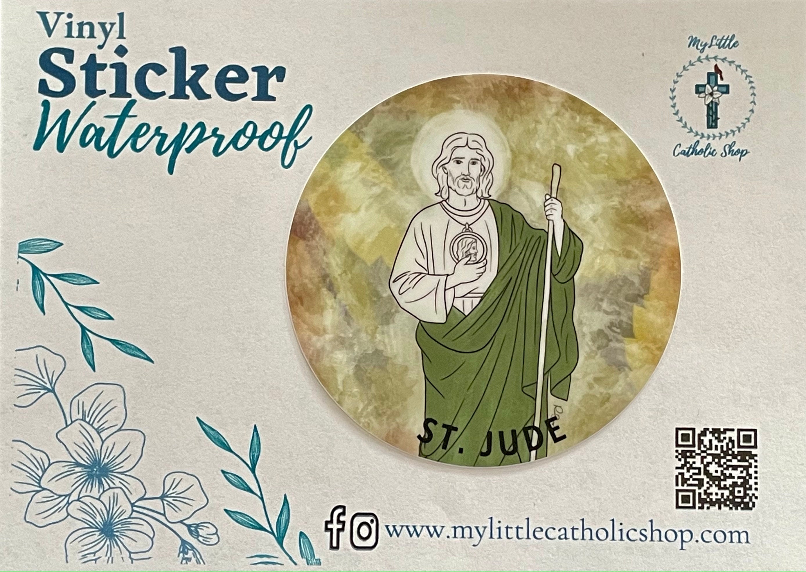 St. Jude Thaddeus Waterproof Sticker | San Judas Tadeo Calcomanía ...