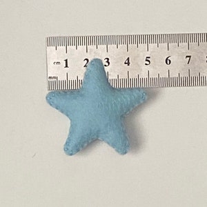 Baby Blue Moon, White Cloud, White Stars and Baby Blue Stars Wool Felt ...