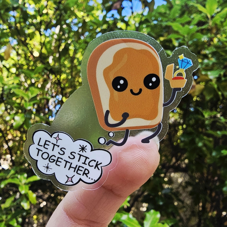 Cute PB&J Sticker Set for Couples – Adorable Duo – Fun Gift Idea for ...