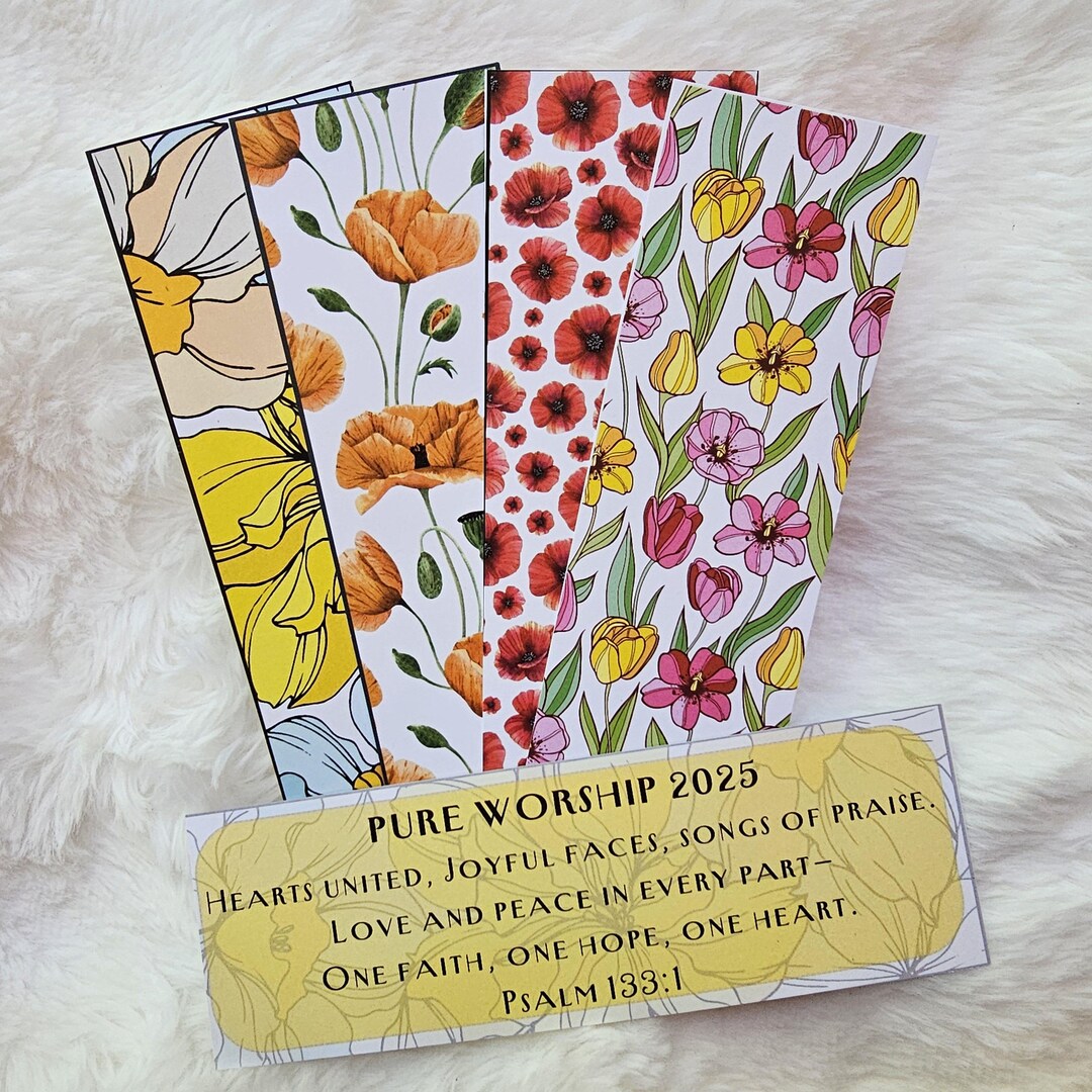 Pure Worship 2025 JW 4-pack Bookmarks | Special Convention Delegate ...