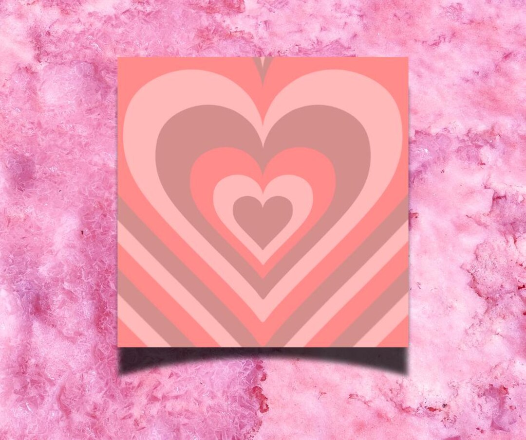 Red Echo of Hearts | Post It Notes | To-do List | Hearts | Pastel - Etsy