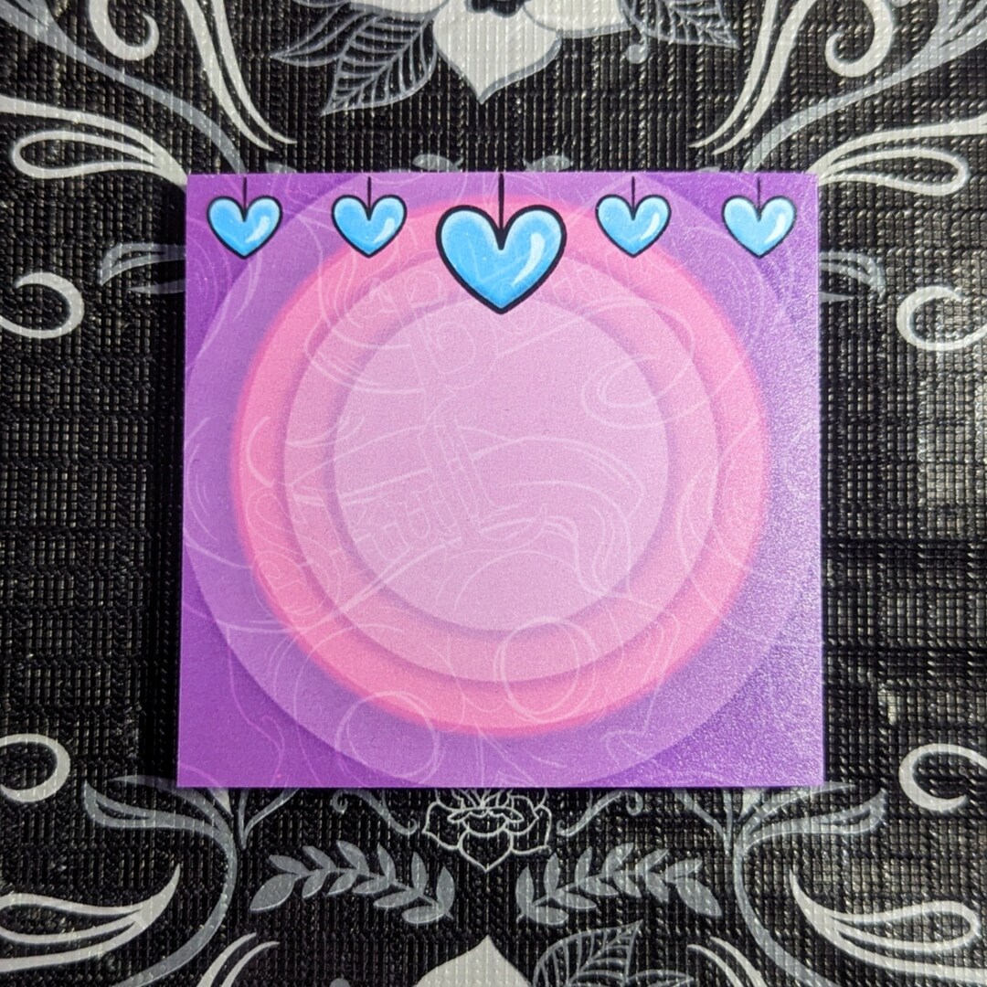 String Hearts Post It Notes To-do List Hearts Pastel - Etsy