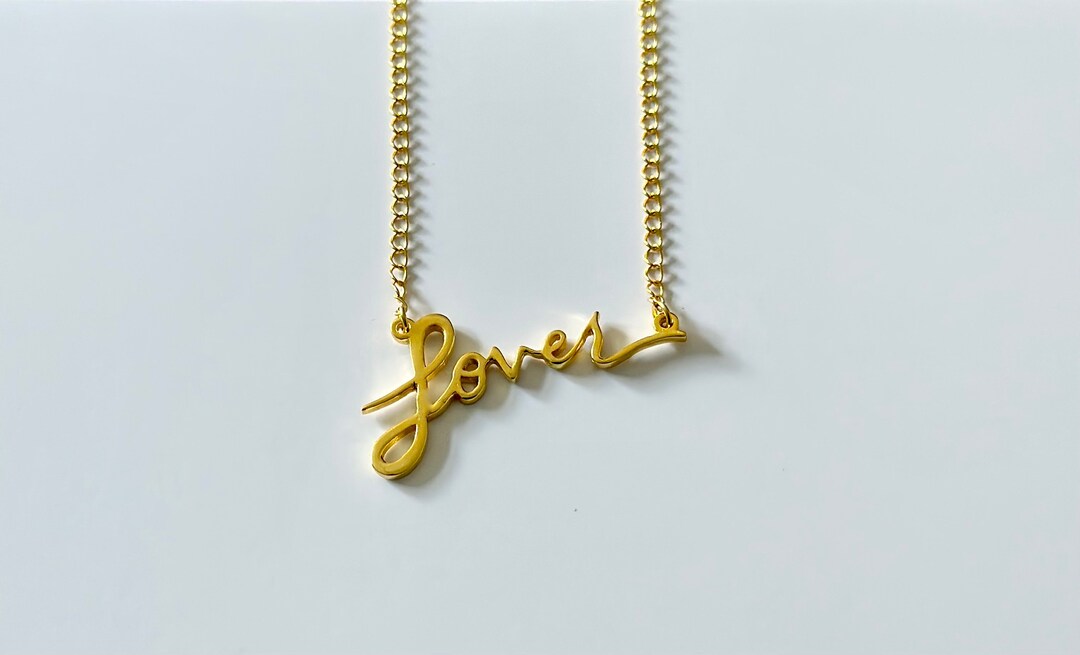 Lover Necklace Sterling Silver Lover Necklace - Etsy