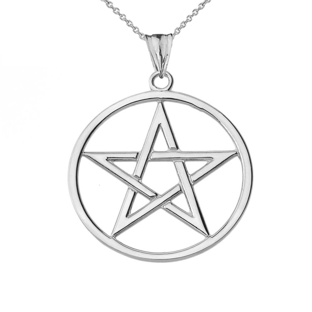 Pentagram Necklace for Men Unisex Pentagram Necklace - Etsy