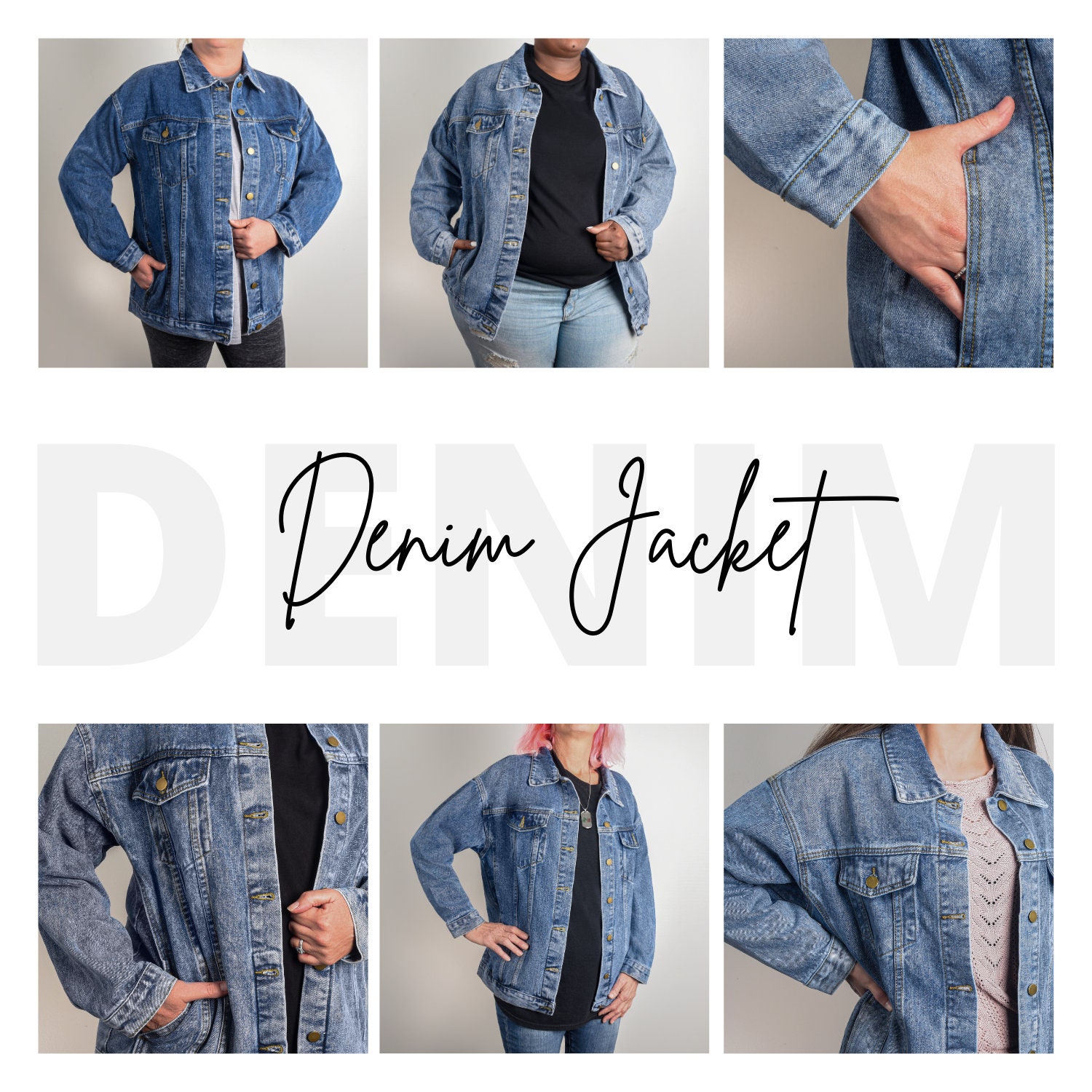 Sunflower Butterfly Denim Jacket: Back Print Boyfriend Style - Etsy