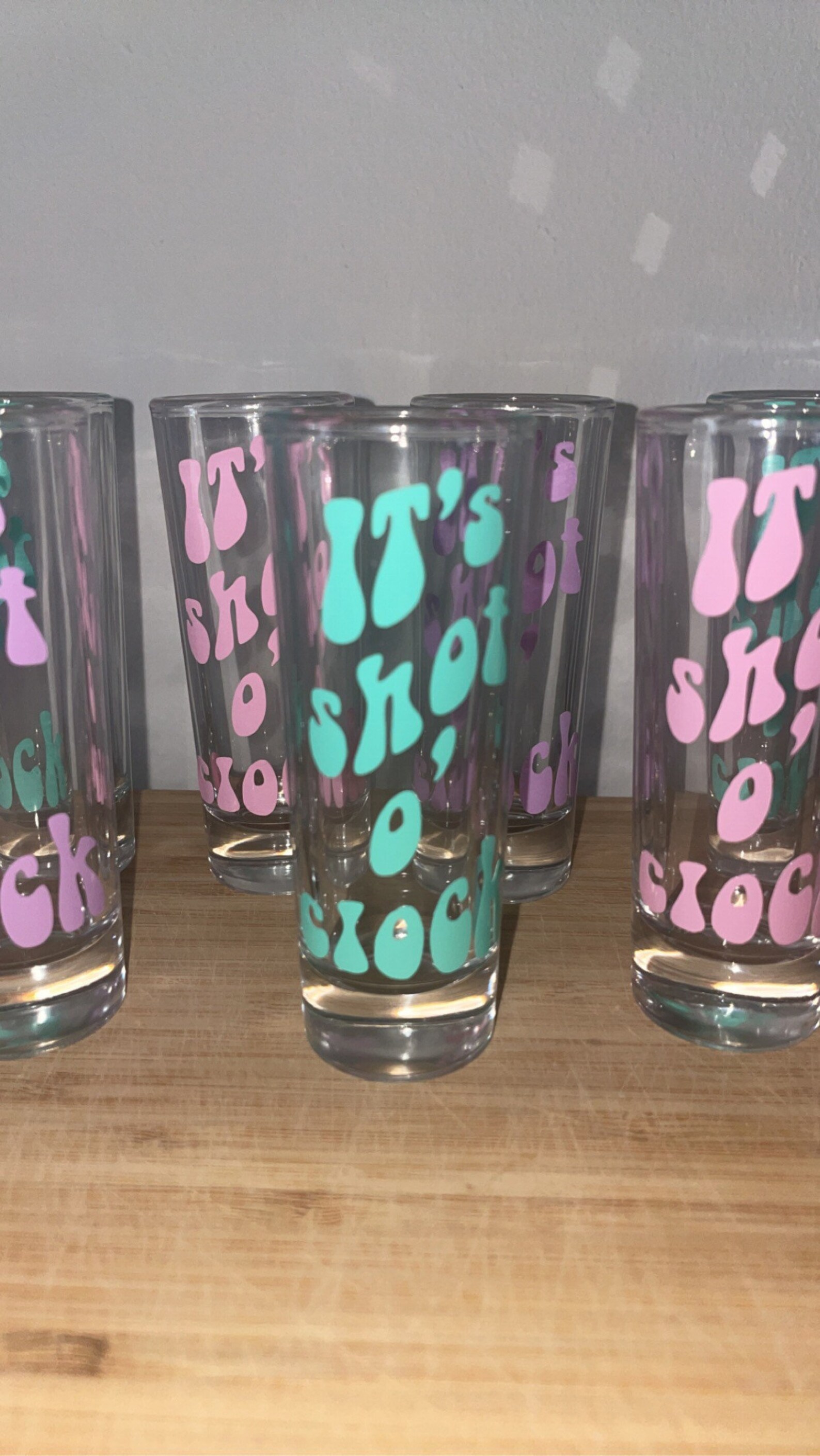 It’s Shot O’ Clock Shot Glasses / Party Gifts / Bachelorette / - Etsy