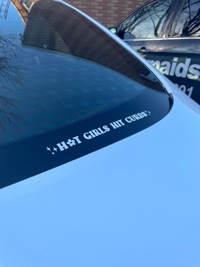 Hot Girls Hit Curbs Vinyl Car Decal - Etsy