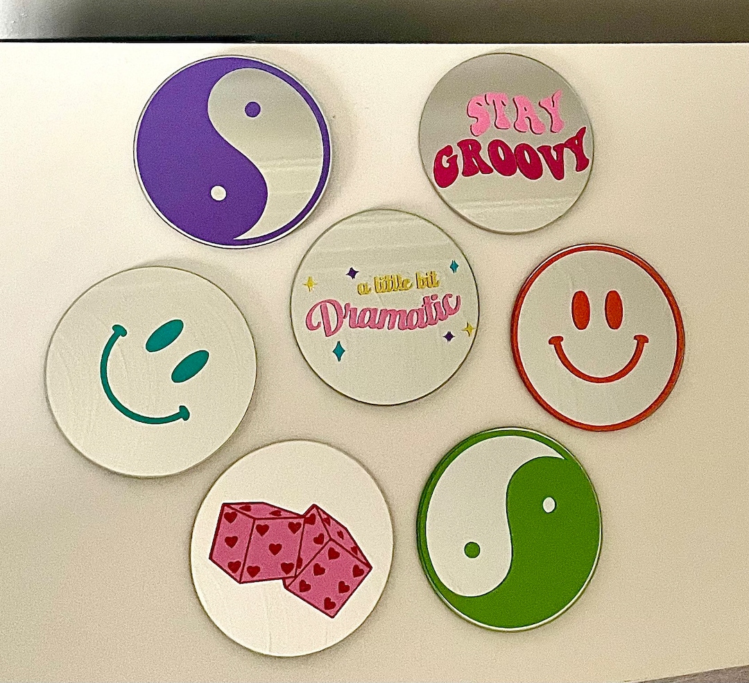 GROOVY MIRROR COASTERS / Retro Coasters / 90s Nostalgia Coasters ...