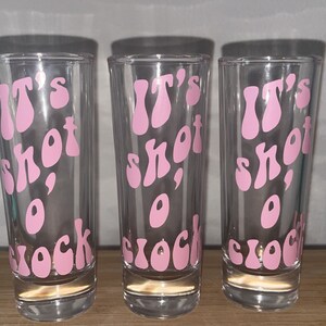 It’s Shot O’ Clock Shot Glasses / Party Gifts / Bachelorette / - Etsy
