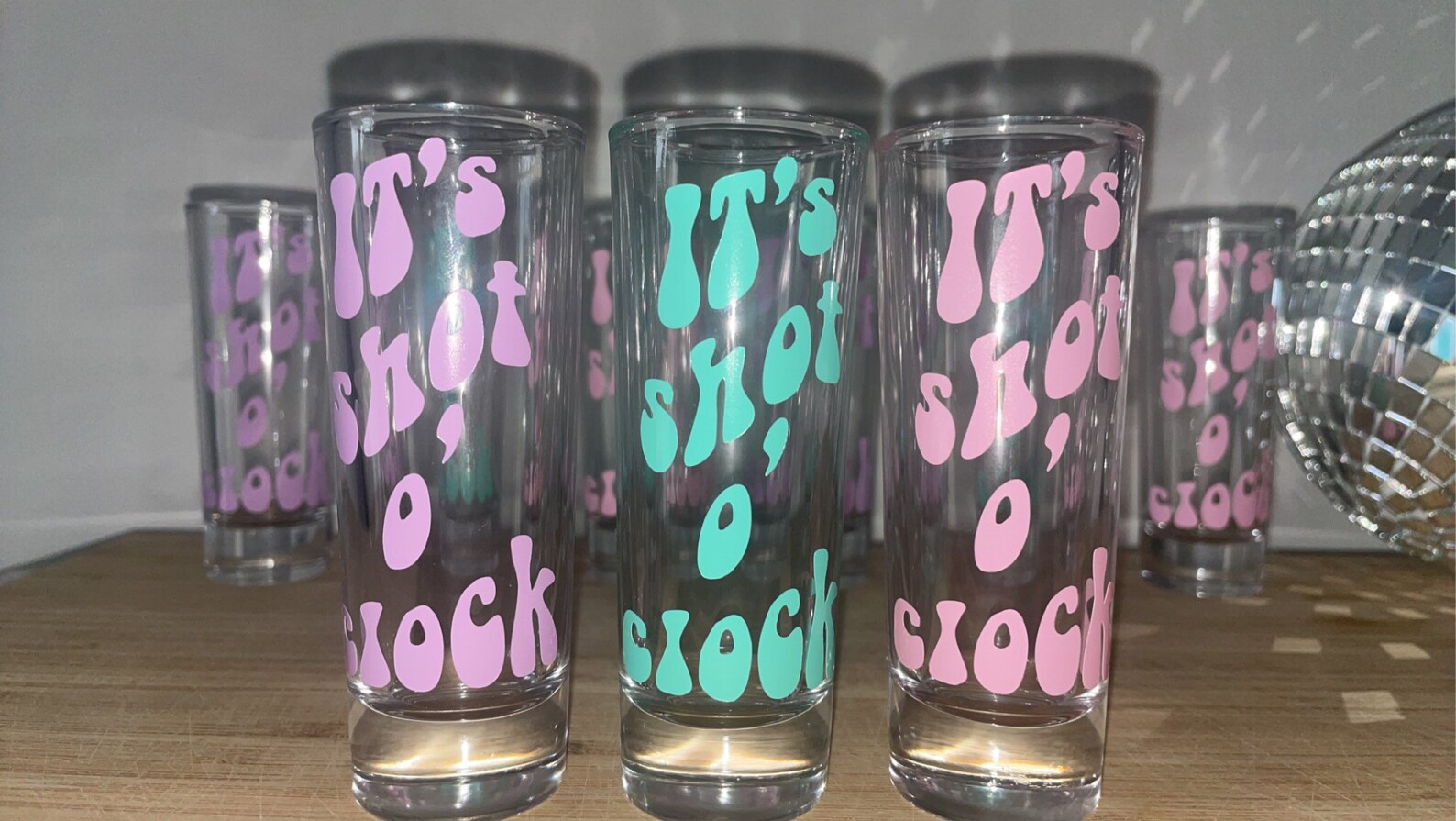 It’s Shot O’ Clock Shot Glasses / Party Gifts / Bachelorette / - Etsy
