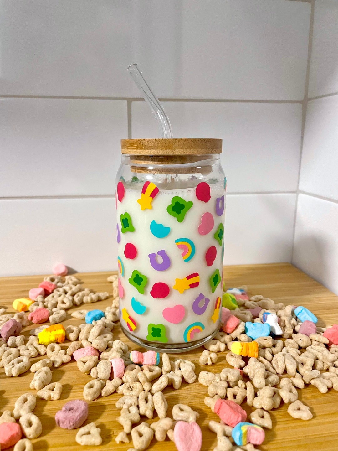 CHARMS Libbey Can Glass 16 Oz | Iced Coffee Cup | Trendy Can Glass ...