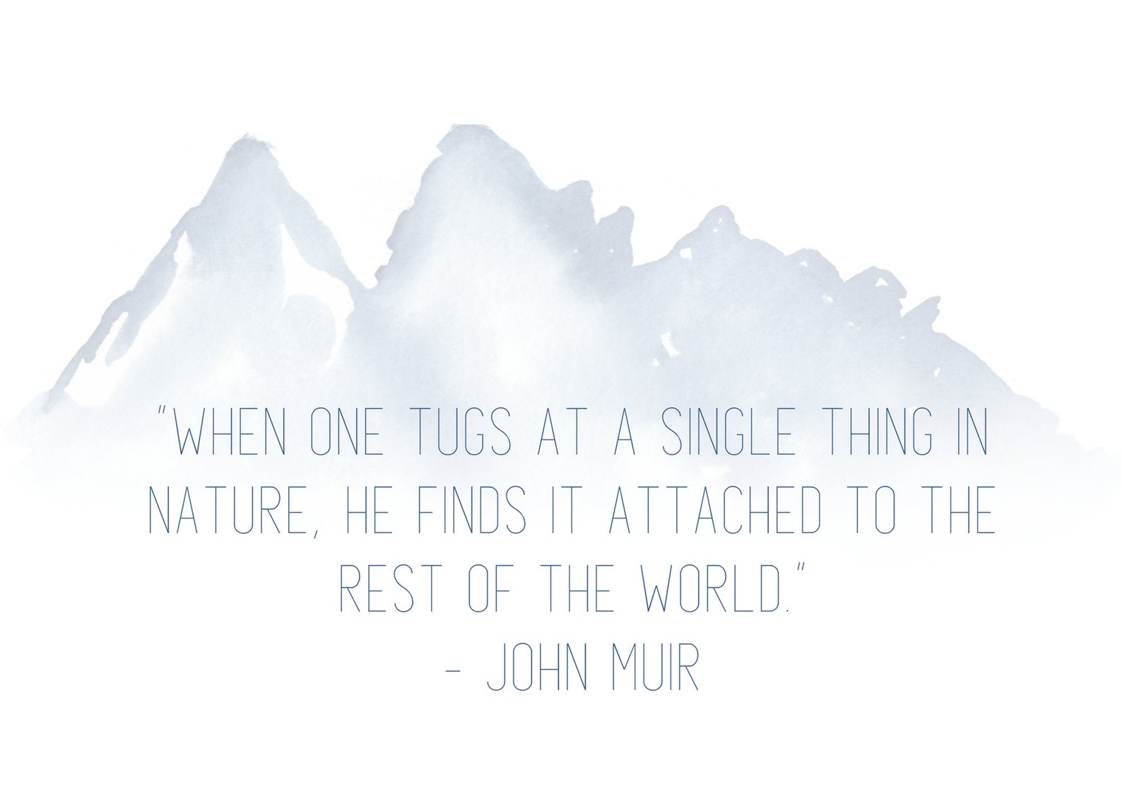 John Muir Nature Quote - Etsy