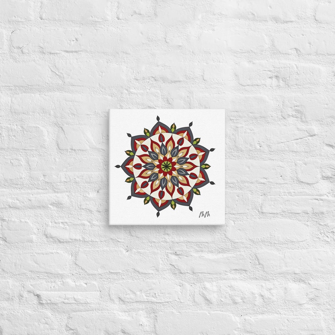 Ana Mandala Art Unframed Canvas - Etsy