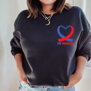 CHD Awareness Sweatshirt Congenital Heart Defect Awareness Shirt Heart ...