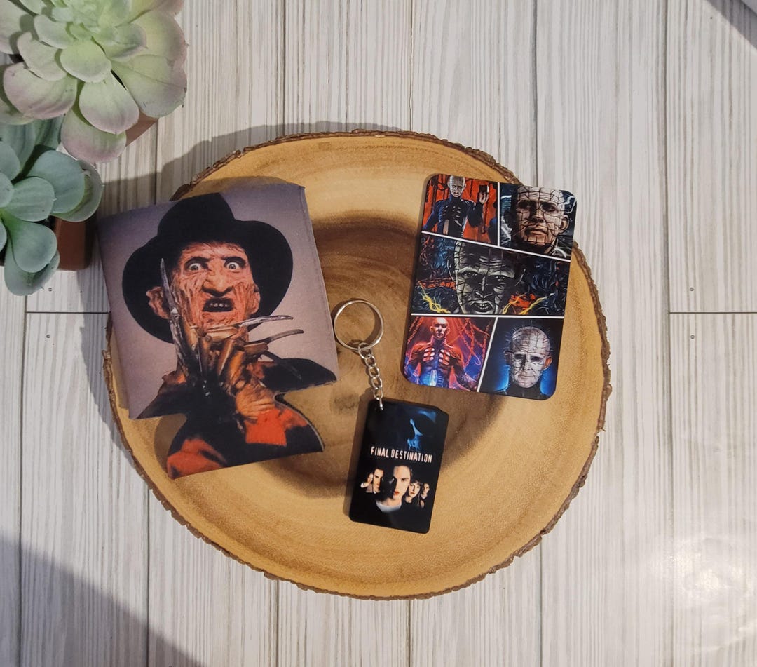 Horror Keychain / Horror Magnet / Horror Can Cooler / Horror Lover Gift ...