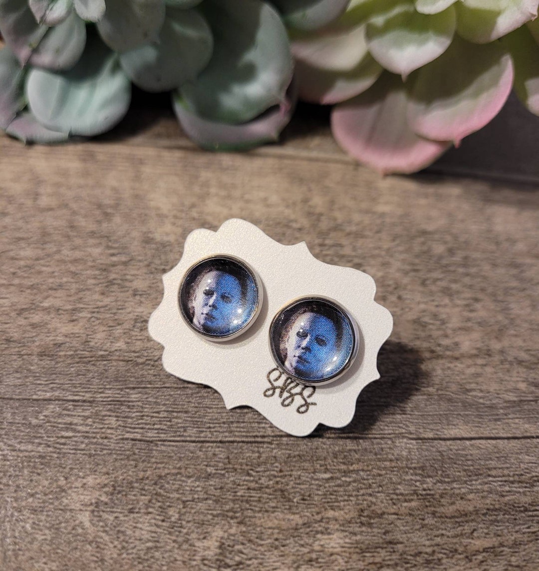 Michael Myers Stud Earrings / Michael Myers Jewelry / Michael Myers ...