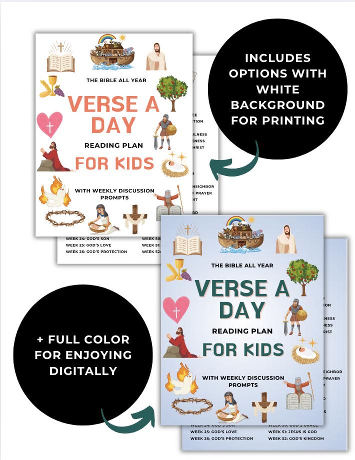 Kids Verse A Day Reading Plan- Children's Bible Study - Etsy