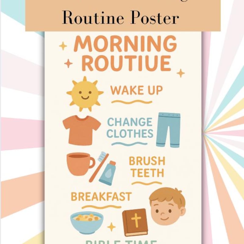 Christian Toddler Routine - Etsy