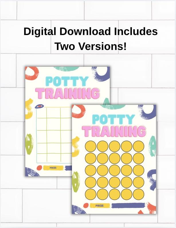 Potty Training Sticker Chart - Digital Download - Etsy