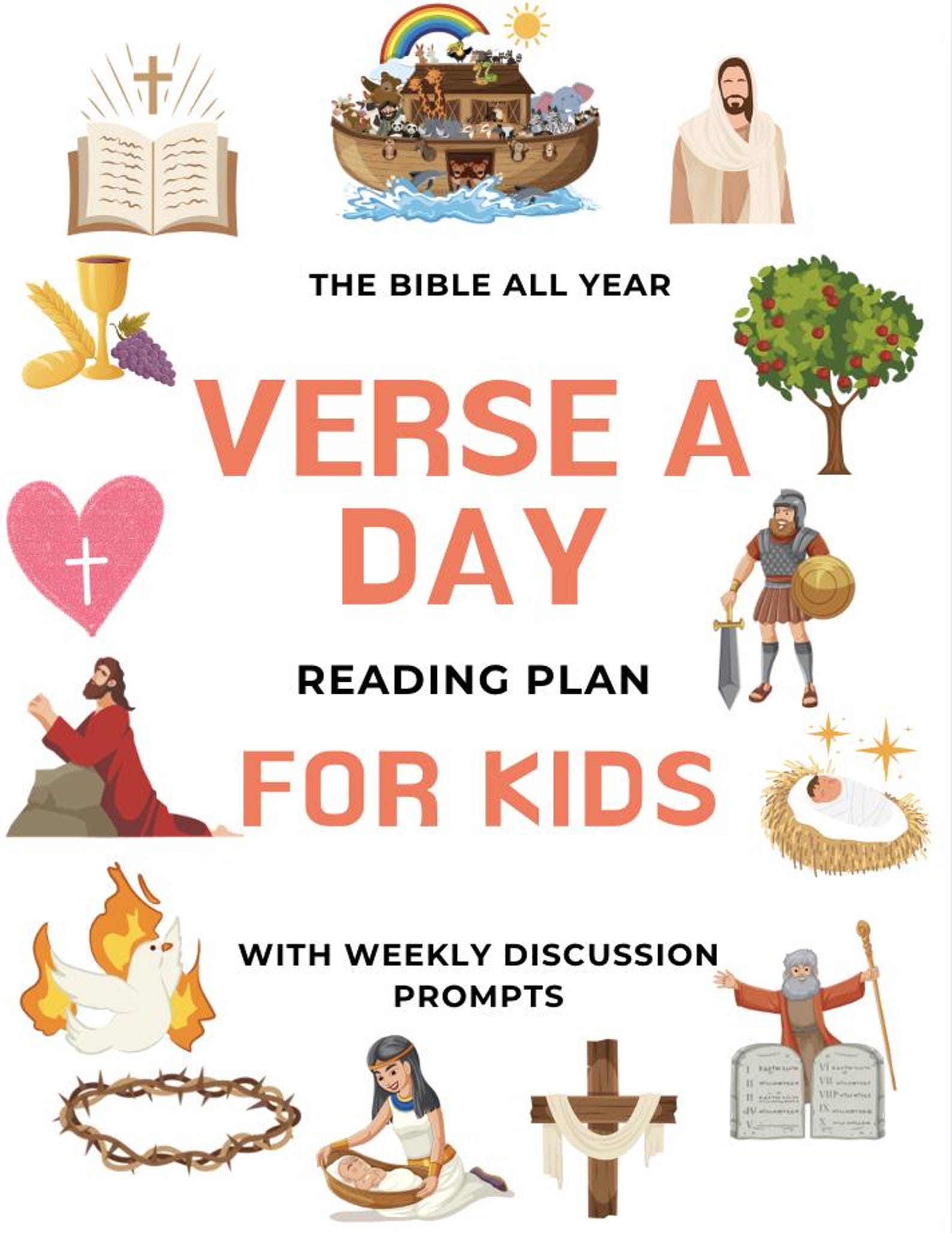 Kids Verse A Day Reading Plan- Children's Bible Study - Etsy