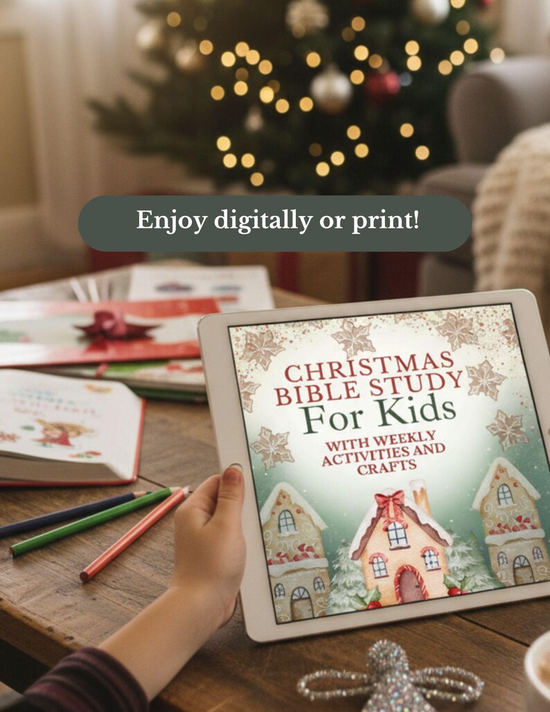 Kids Advent Bible Study | Christmas Scripture Activities (digital ...