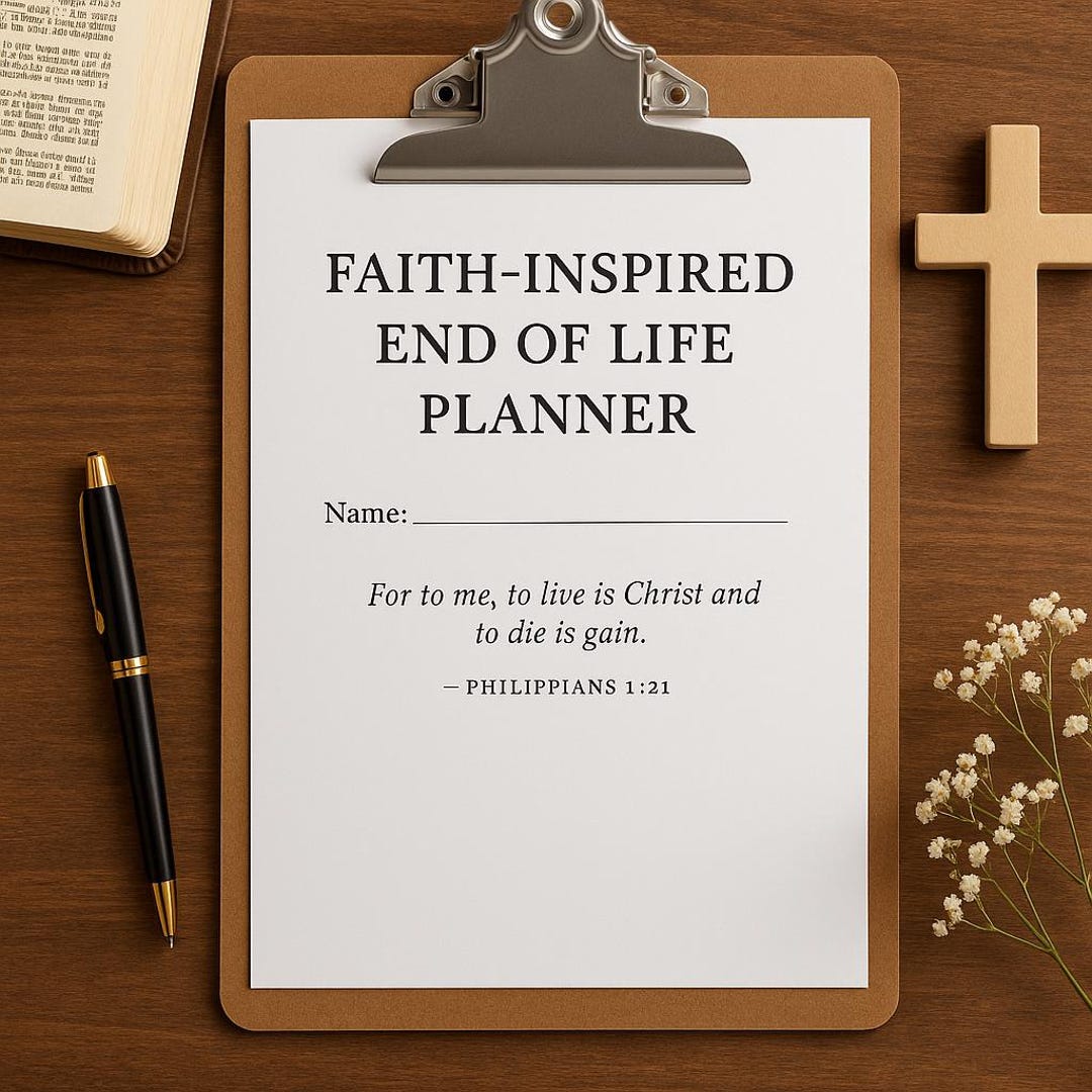 Legacy & Estate Planner | Christian End of Life Binder | Printable ...