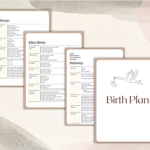 Birth and Postpartum Planner- Printable Birth Essentials - Etsy
