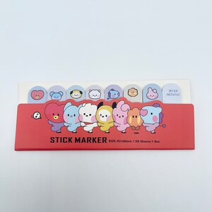 Bt21 Character Sticky Note Tabs - Etsy