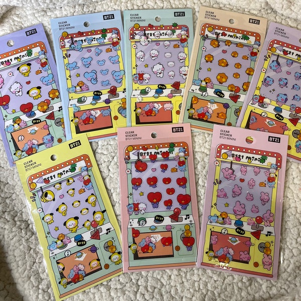 Bt21 Small Stickers - Etsy UK