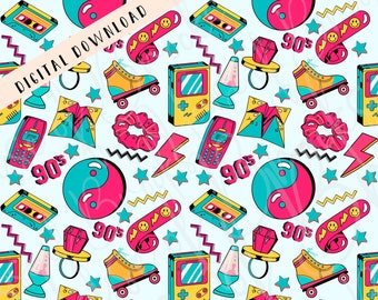 Retro 90s SVG, Background, Pink Memphis Design, Vintage 90s Background ...