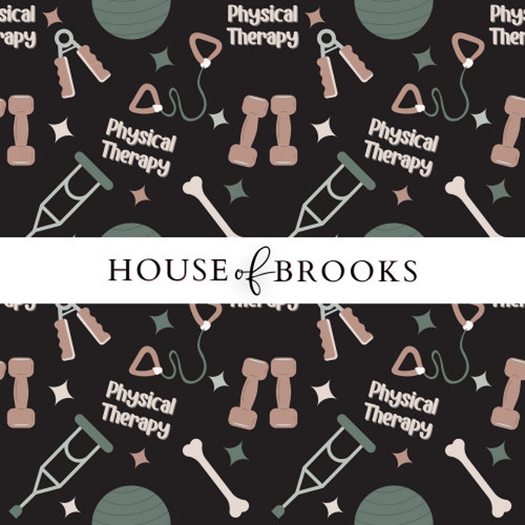 Physical Therapy Seamless Pattern, PT PNG - Etsy