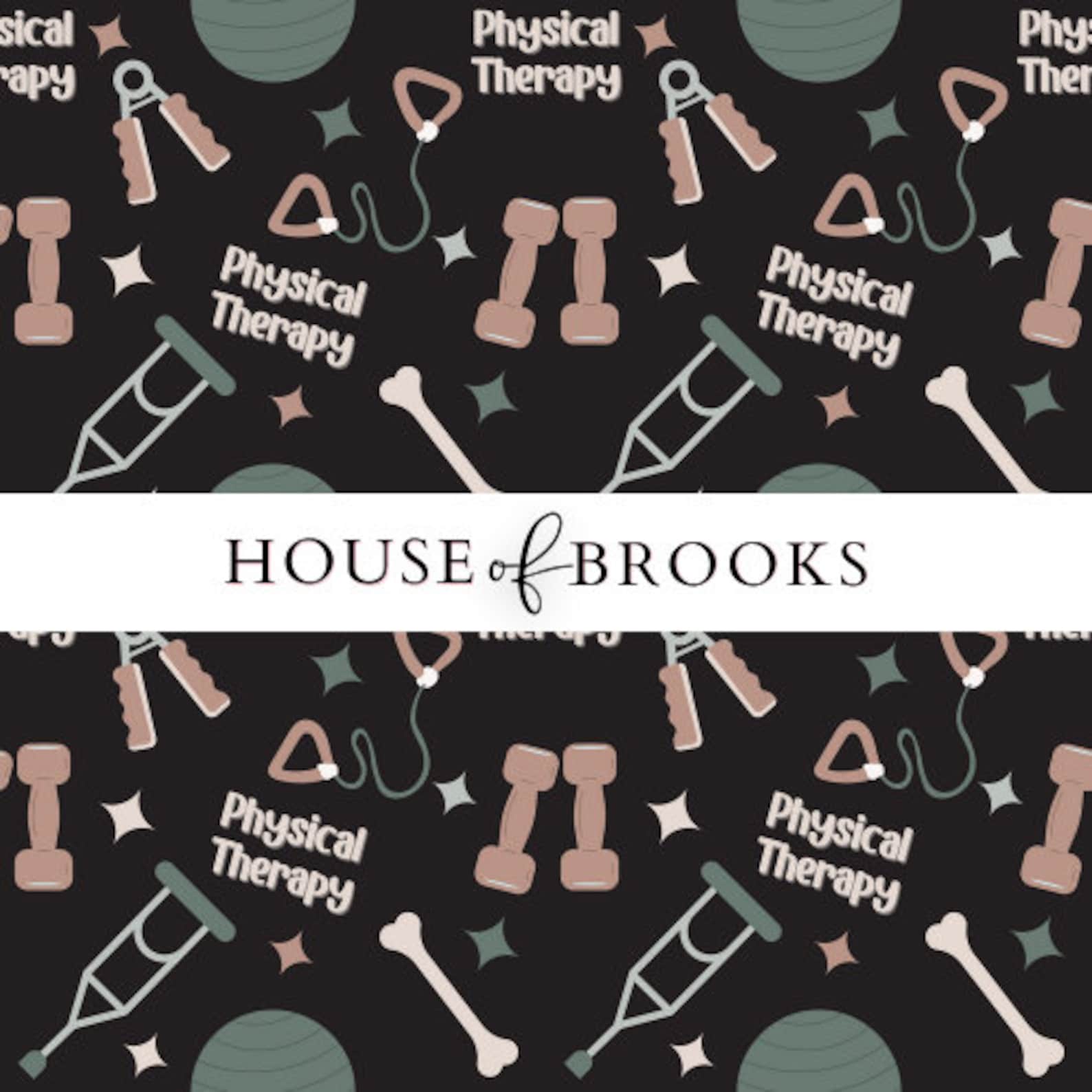 Physical Therapy Seamless Pattern, PT PNG - Etsy