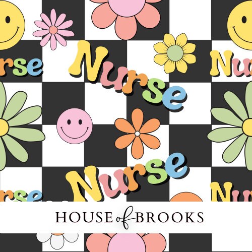 Retro Nursing Pattern, Nursing PNG, Medical Seamless Pattern - Etsy