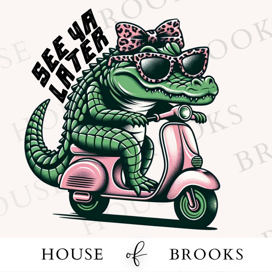 See Ya Later Alligator Girl PNG, Kid Shirt Design, Children's PNG ...