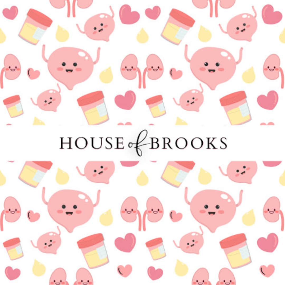 Urology Seamless Pattern, Happy Bladder PNG, Healthcare Digital ...