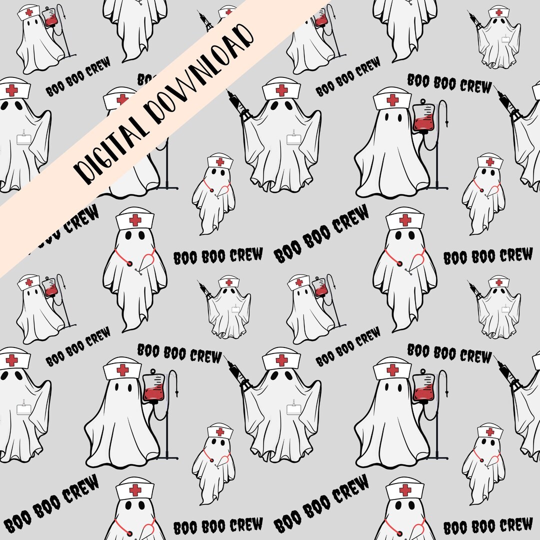 Boo Boo Crew PNG, Medical Seamless Pattern, Healthcare Digital ...