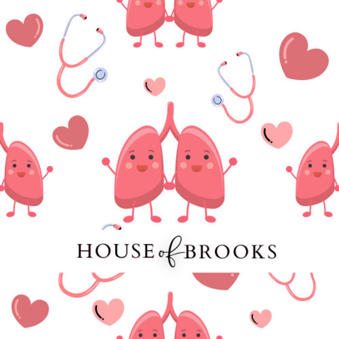 Respiratory Therapist Seamless Pattern, Happy Lungs PNG, Healthcare ...