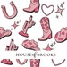 Western Seamless Pattern, Pink Cowboy Seamless File PNG - Etsy